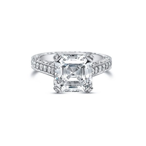 Lustrous Square Cut Diamond Ring – Carat Craft