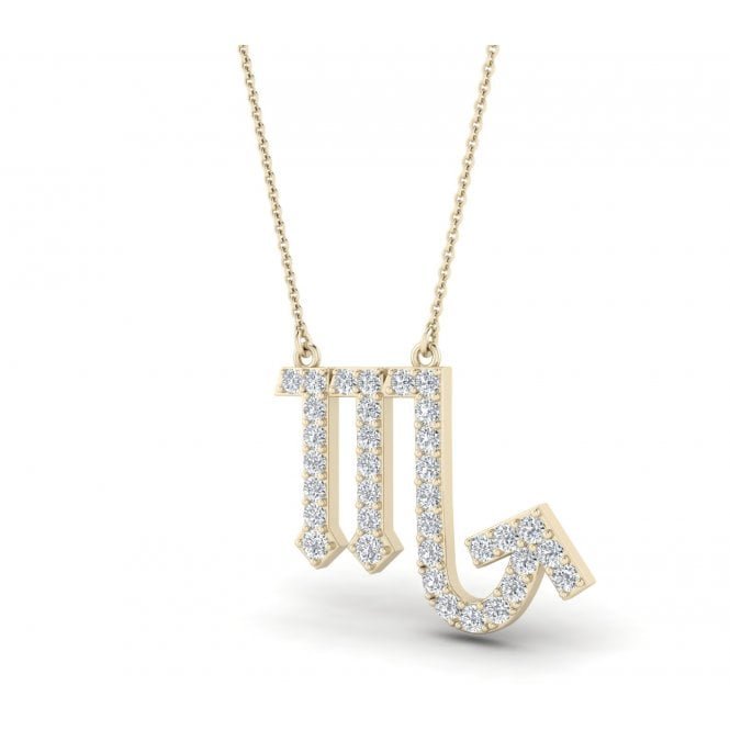 Zodiac Scorpio 18k Diamond Necklace – Carat Craft