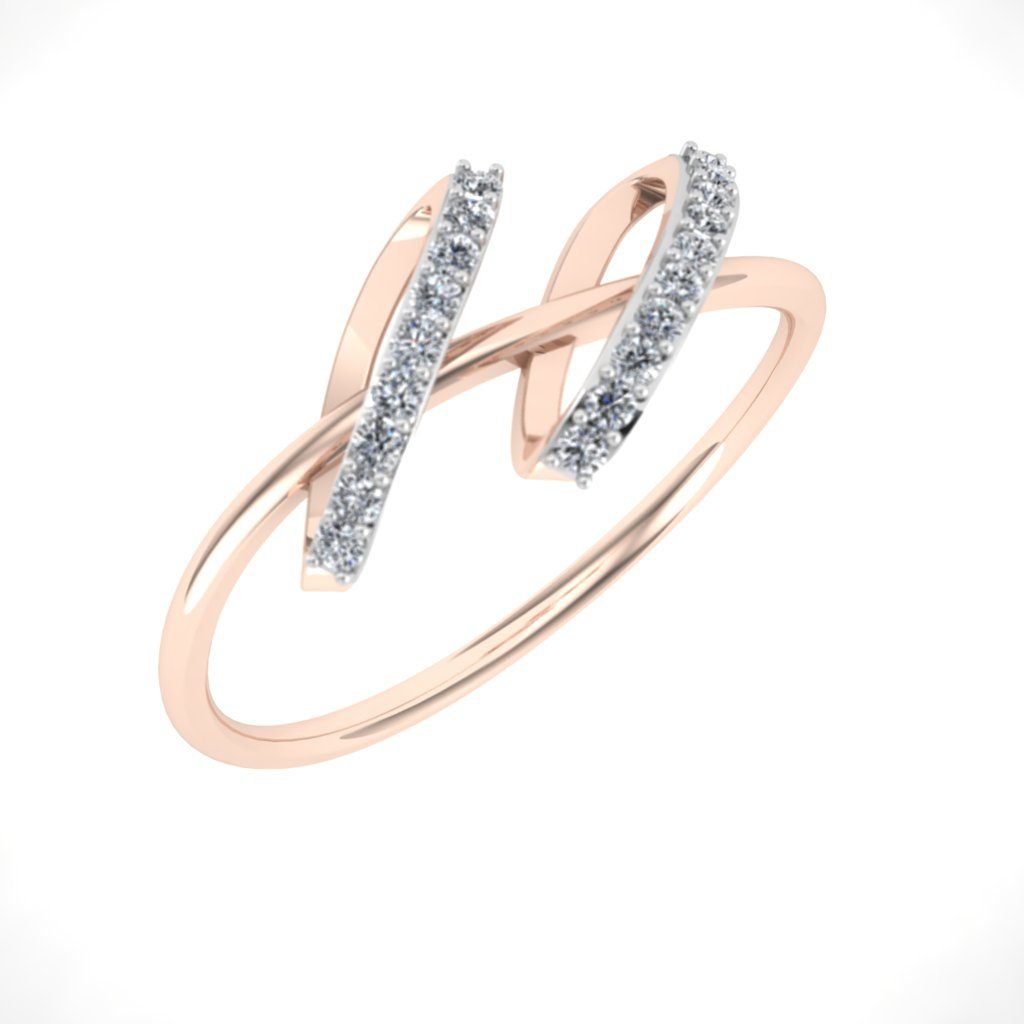 Duo Orbit Gold Diamond Ring – Carat Craft Jewellery