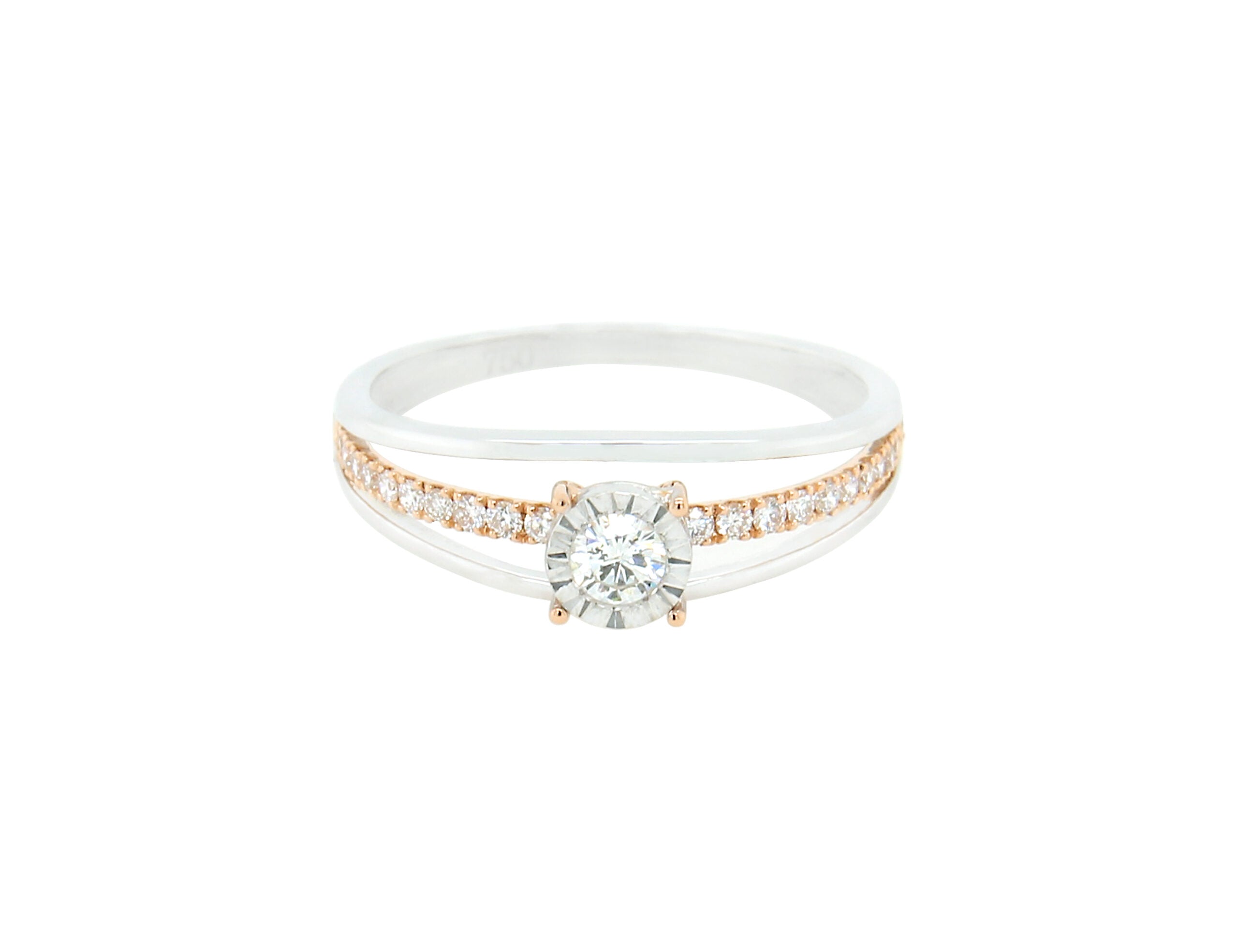 Two-Toned Miracle Plate Ring – Carat Craft Jewellery